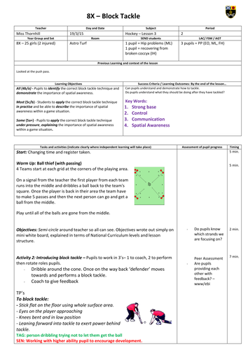 Hockey Lesson Plans - Set of 5 | Teaching Resources