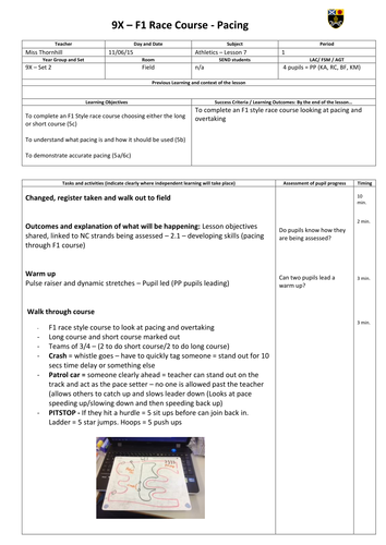 Athletics Lesson Plans - Set of 8 | Teaching Resources