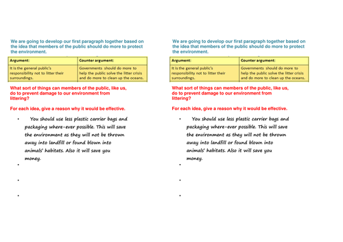 GCSE English Language Paper 2 new specification : writing to argue on ...