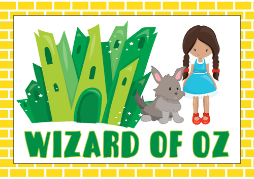 WIZARD OF OZ STORY RESOURCES- EYFS KS1-2 ENGLISH LITERACY DISPLAY ...