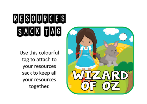 WIZARD OF OZ STORY RESOURCES- EYFS KS1-2 ENGLISH LITERACY DISPLAY ...