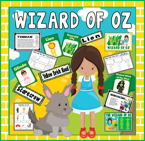 WIZARD OF OZ STORY RESOURCES- EYFS KS1-2 ENGLISH LITERACY DISPLAY ...