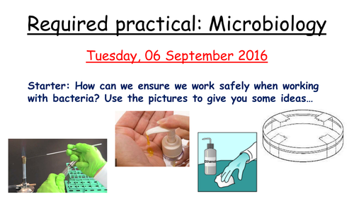 Microbiology required practical- New AQA GCSE Biology | Teaching Resources