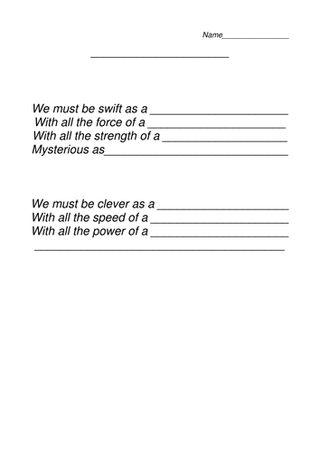 Mulan (Disney) themed - Writing poetry - Similes and Metaphors - China ...