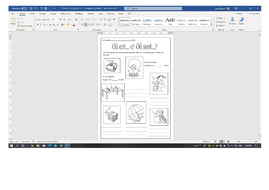 FRENCH - Les Prépositions - Où est...? et Où sont...? - Worksheets ...