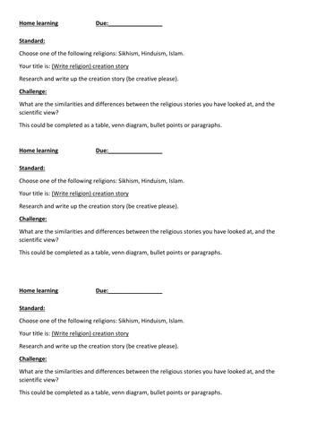 How did the world begin? | Teaching Resources