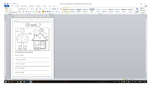 FRENCH - Les Prépositions - Où est...? et Où sont...? - Worksheets ...