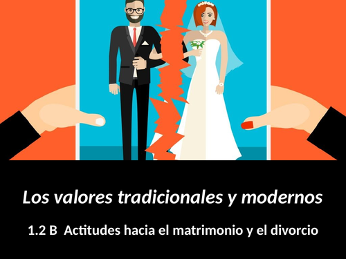 A Level Spanish AQA Matrimonio Divorcio 1.2B | Teaching Resources