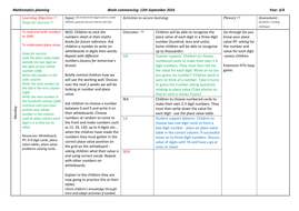 Year 3/4 Place Value Lesson plan | Teaching Resources