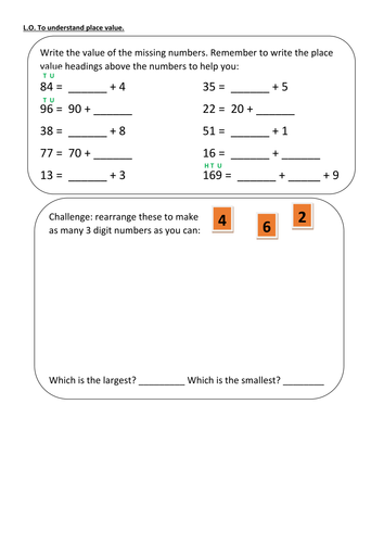 Year 3/4 Place Value planning and resources | Teaching Resources
