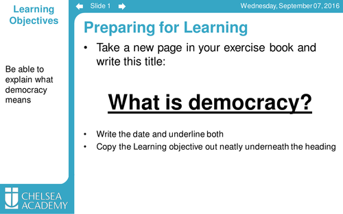 intro to democracy (Citizenship KS3) 6 lessons | Teaching Resources