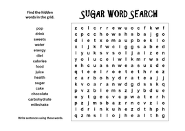 SUGAR TEACHING RESOURCES- KS2 DISPLAY FOOD TECHNOLOGY HEALTHY EATING ...