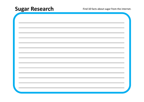 SUGAR TEACHING RESOURCES- KS2 DISPLAY FOOD TECHNOLOGY HEALTHY EATING ...