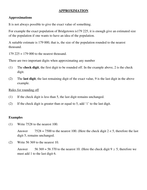 Approximation Teaching Resources