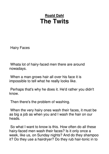 The Twits complete scheme, resources and PowerPoints by ShonaghFo ...