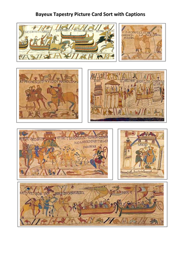 Bayeux tapestry Card Sort Activity for 1066 | Teaching Resources