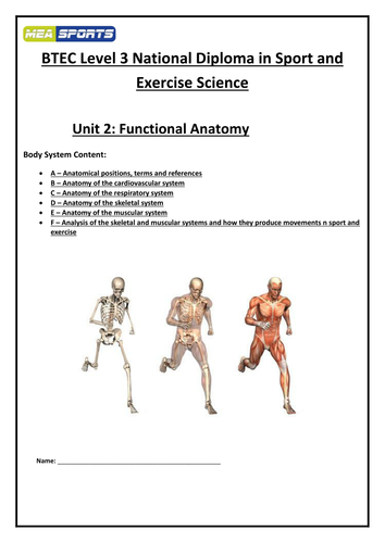 2016 New spec - Level 3 BTEC Sport and Exercise Science Unit 2 ...