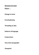 GCSE English Language / Literature Structure Methods Match up ...