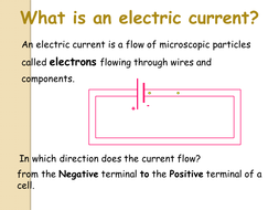 Electrical Current and Charge lesson | Teaching Resources