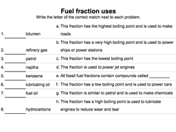 Fractional distillation of crude oil GCSE - includes distillation, RSC ...