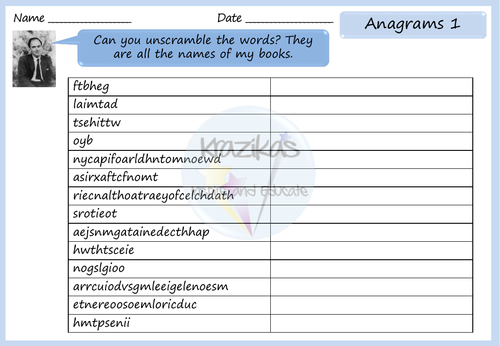 Roald Dahl | Teaching Resources