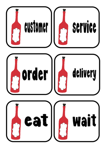 FRENCH RESTAURANT ROLE PLAY TEACHING RESOURCES KS1-2 DISPLAY FOOD ...