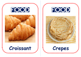 FRENCH RESTAURANT ROLE PLAY TEACHING RESOURCES KS1-2 DISPLAY FOOD by ...