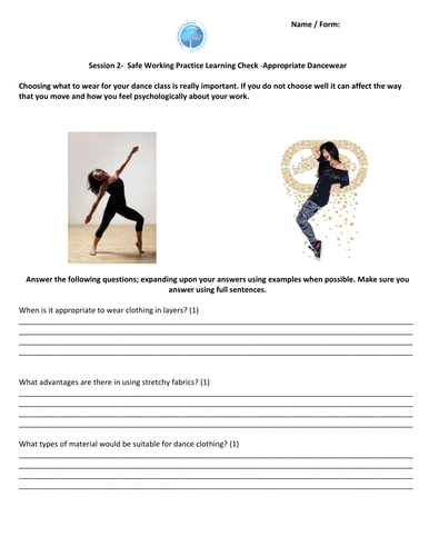 GCSE Dance 2016 (New Spec) Session 2 Safe Practice Cont. / Motif ...