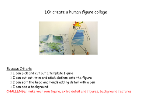Human Figure Clothes Collage | Teaching Resources