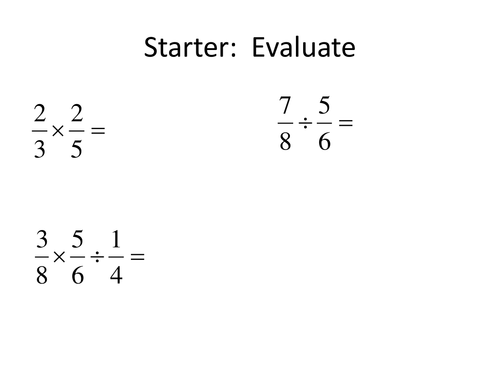 Algebraic Fractions - Lesson Series | Teaching Resources