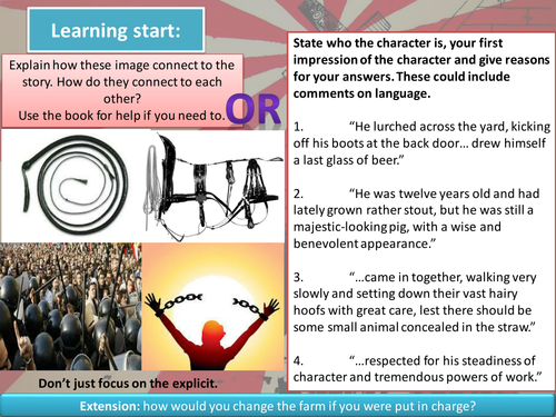 Animal Farm - Old Major | Teaching Resources