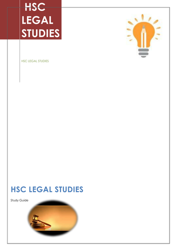 HSC Legal Studies Notes | Teaching Resources