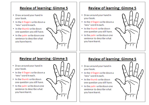 over 30 printable plenarys for any subject | Teaching Resources