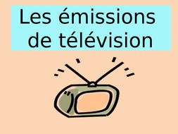 Les emissions de television | Teaching Resources