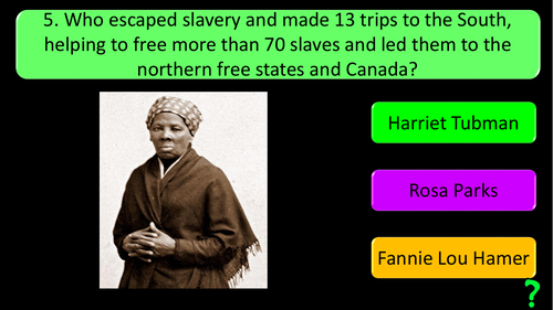 Black History Month Quiz | Teaching Resources