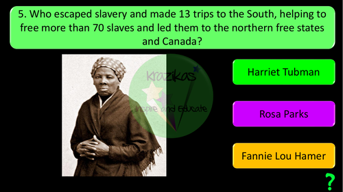 Black History Month Quiz | Teaching Resources