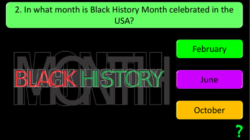 Black History Month Quiz | Teaching Resources