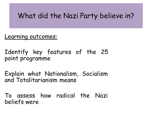 Rise of the Nazis | Teaching Resources