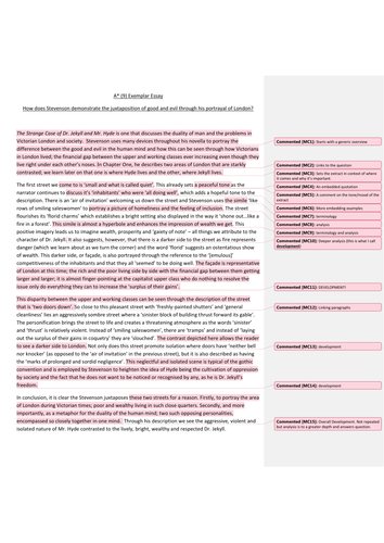 GCSE English Literature Exemplar Essays | Teaching Resources