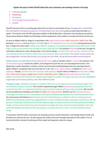 GCSE English Literature Exemplar Essays | Teaching Resources GCSE English Literature Exemplar Essays | Teaching Resources