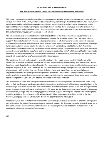 GCSE English Literature Exemplar Essays | Teaching Resources GCSE English Literature Exemplar Essays | Teaching Resources