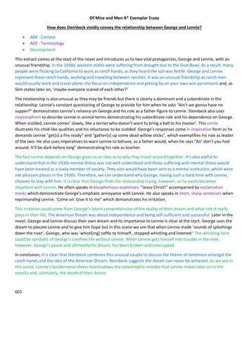 GCSE English Literature Exemplar Essays | Teaching Resources GCSE English Literature Exemplar Essays | Teaching Resources