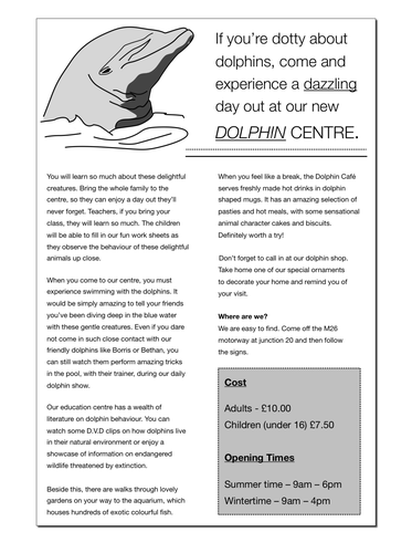 Dolphin Day Out: Brush Up On Your Writing Skills (Creative Writing ...