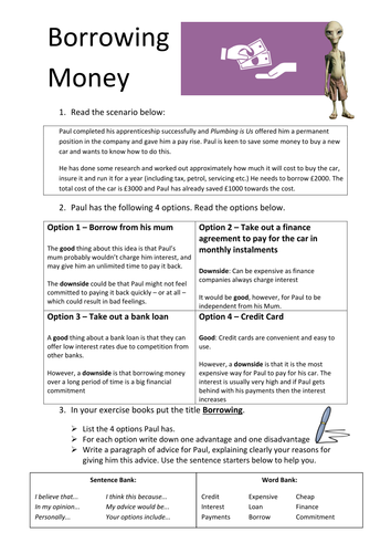 PSHCEE Citizenship Whole Unit Scheme of Work on Personal Finance ...