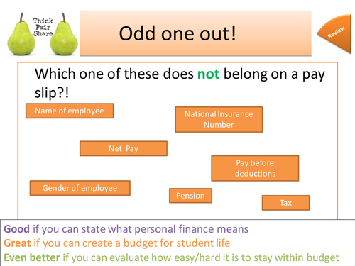 PSHCEE Citizenship Whole Unit Scheme of Work on Personal Finance ...