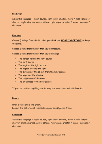 Investigation on Angle of Light Source KS2 Lesson Plan, Line Graph ...
