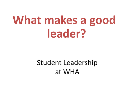 student leadership or student council assembly | Teaching Resources