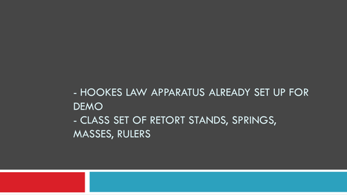 Hooke's Law - Lesson 8 Forces and Energy | Teaching Resources