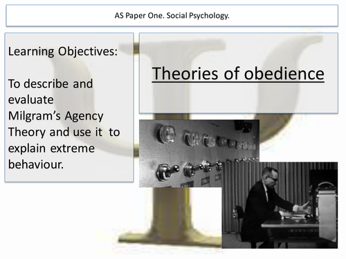 Agency Theory and Social Impact Theory psychology | Teaching Resources