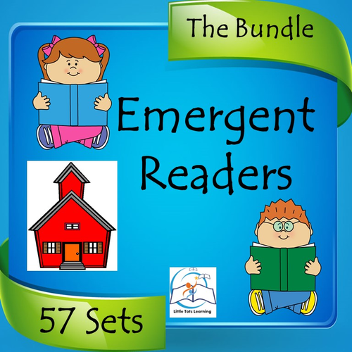 Emergent Readers BUNDLE (Kindergarten Sight Words and Alphabet Readers ...
